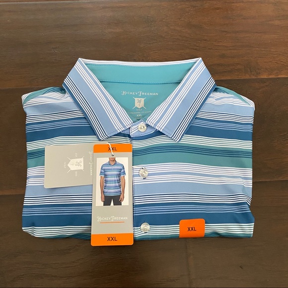 Hickey Freeman | Shirts | New With Tag Hickey Freeman Mens Golf Polo Xl ...